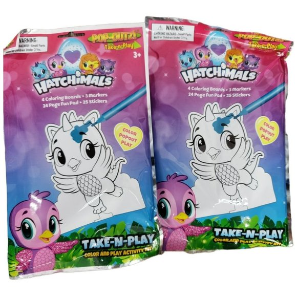 pop outz | Toys | Hatchimals Pop Outz Take N Play Color Play Activity ...